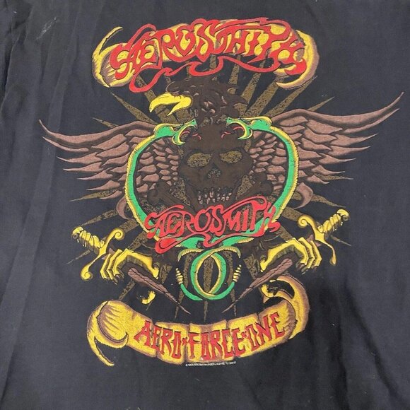 giant | Shirts | Vintage Aerosmith 993 Aero Force One Get A Grip Tour T ...